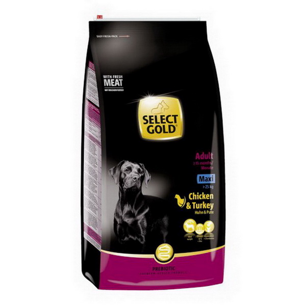 SELECT GOLD Adult Complete Maxi kylling & kalkun i 12kg