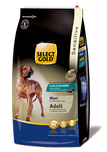 SELECT GOLD Adult Sensitive maxi laks & kartofler i 12kg