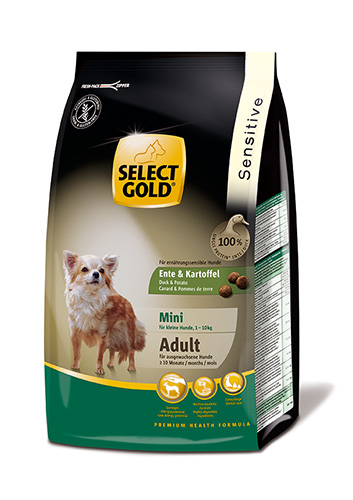 SELECT GOLD Adult Sensitive mini and & kartofler i 4kg