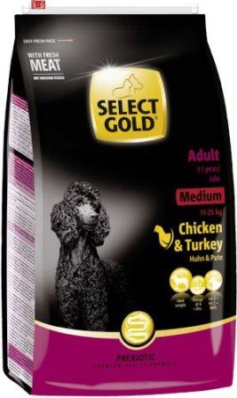 SELECT GOLD Adult medium kylling & kalkun i 1kg