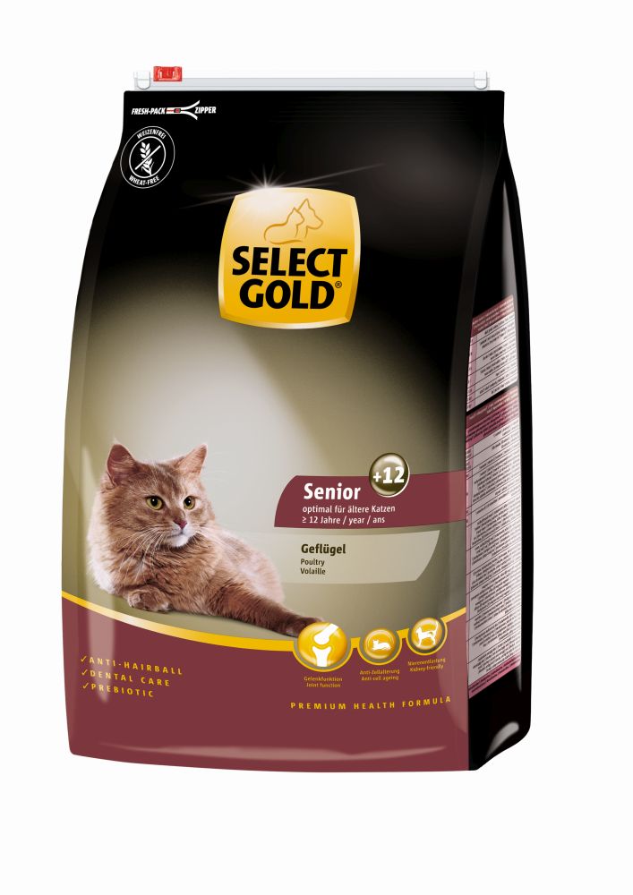 SELECT GOLD Senior +12 fjerkræ 400 g i 0.4kg