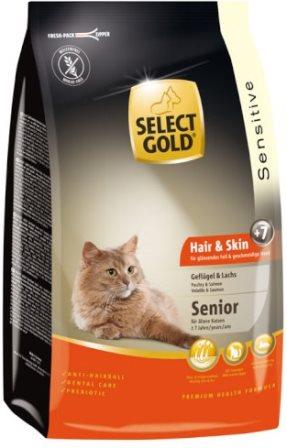 SELECT GOLD Senior +7 Sensitive Hair & Skin i 3kg