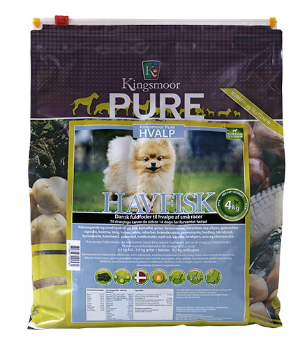 KINGSMOOR Puppy Pure 100% kornfri, havfisk i 4kg