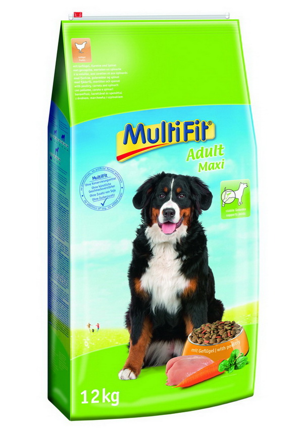 Multifit Adult Maxi (12 kg) - Voksenfoder til hunde af store racer